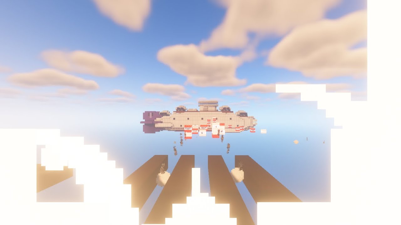 Goliath Airship - Damage Scene Demonstration ( Movecraft 1.16.5 ) - YouTube