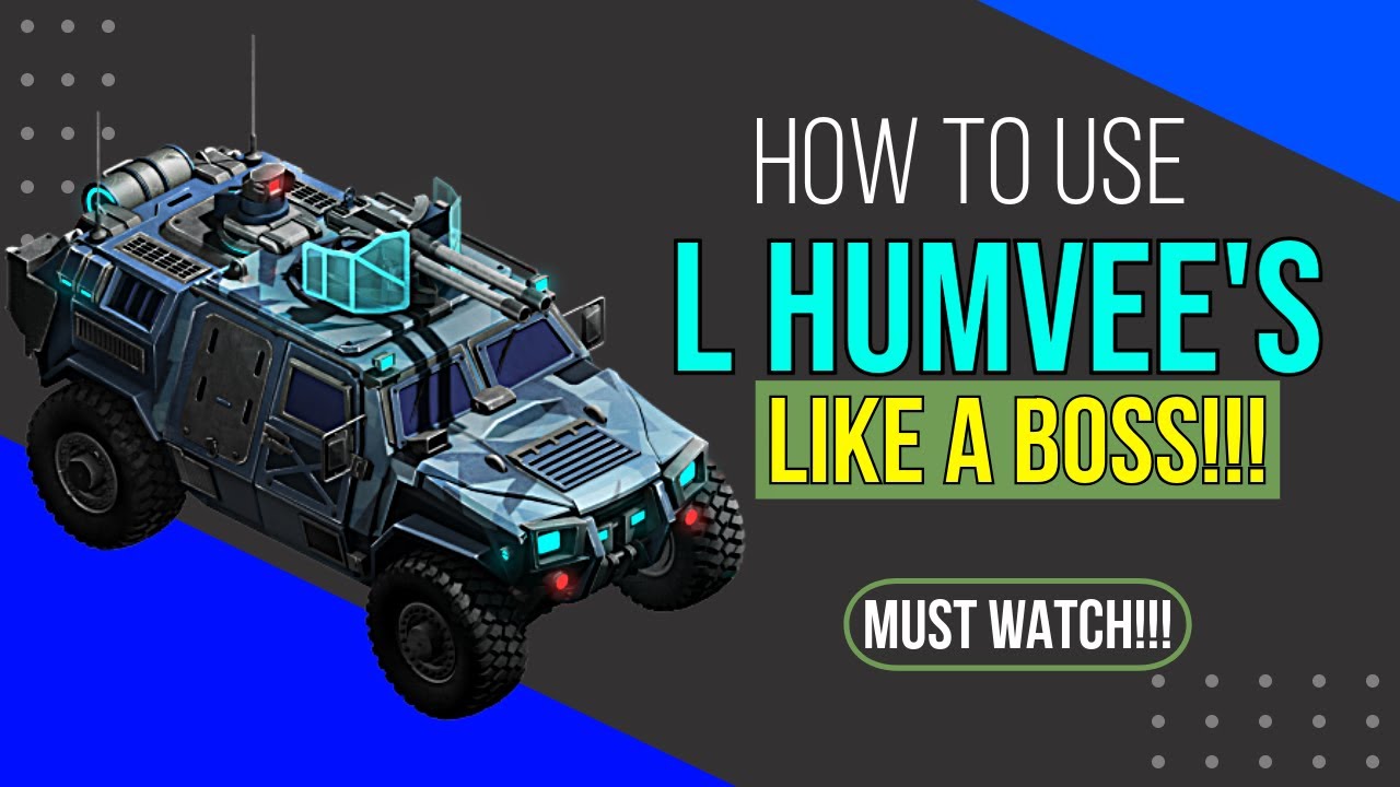 War Commander: Legendary Humvee (How To Use Them Correctly) - YouTube