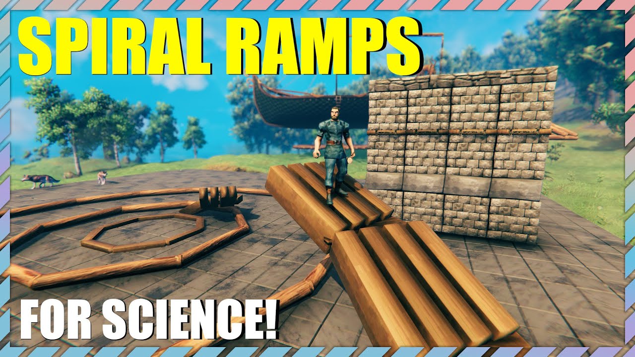 Valheim Build Ideas | Spiral Ramps, Circles, and Walls! | #live # ...