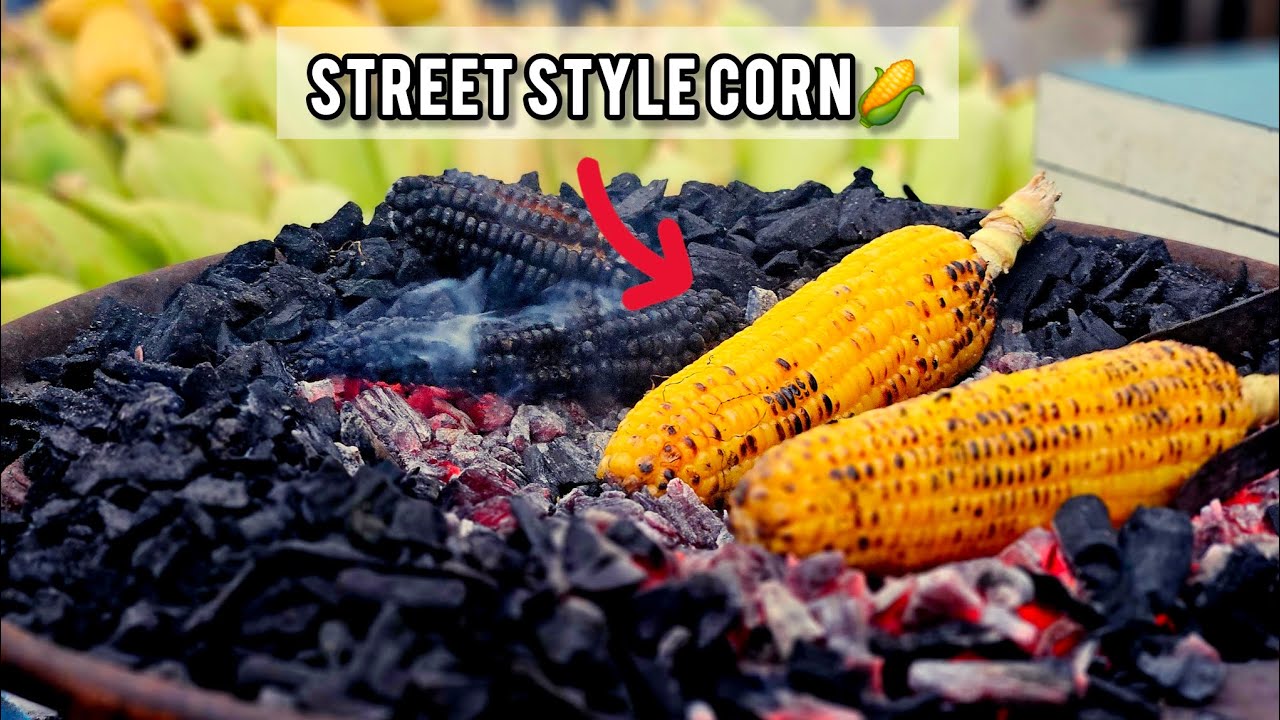 🌽🇮🇳Indian Uncle's Roasted Corn Corner| #IndianStreetFood - YouTube