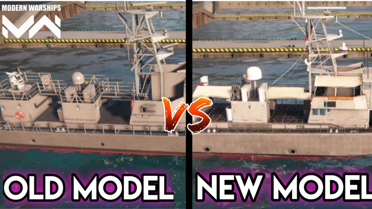 USS Hurricane OLD Model Vs USS Hurricane NEW Model - YouTube