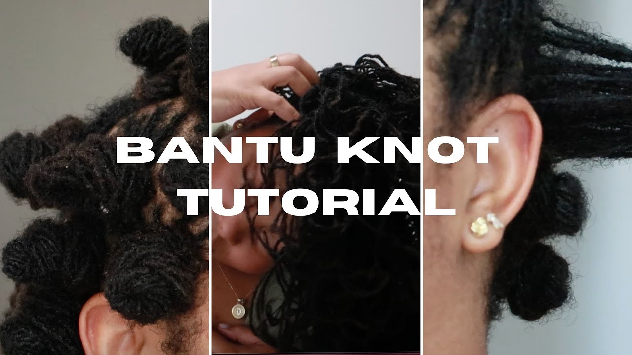 Bantu Knot Tutorial - Microlocs - YouTube