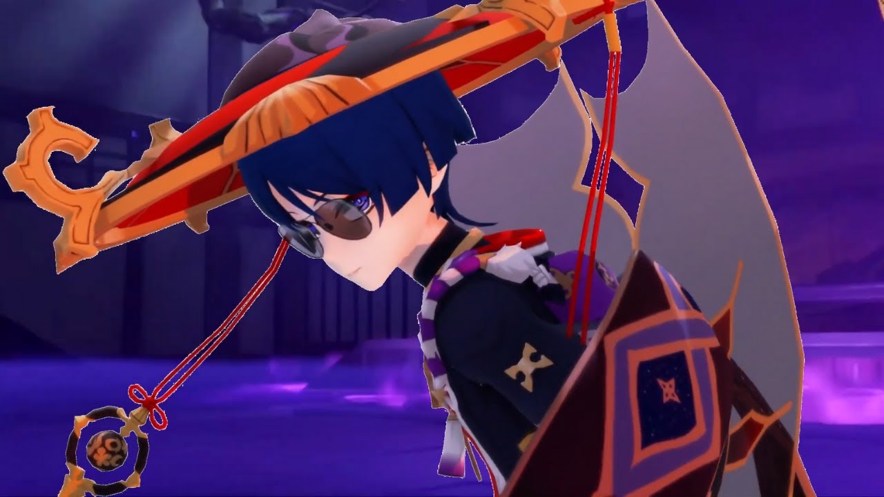 Scaramouche in the 2.1 live stream but he dances... - YouTube