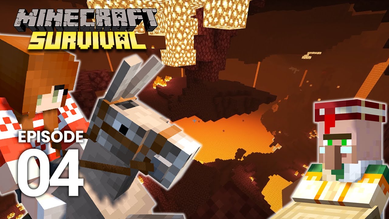 Villager Friends and The Nether! - Minecraft Survival Let’s Play - Ep ...