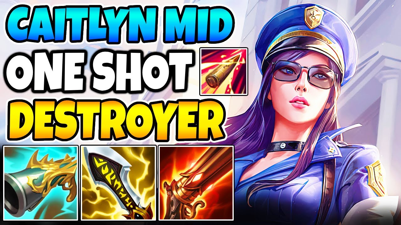 CAITLYN MID LANE DESTROYER - JUST HOW BROKEN SHE IS!? (INSANE DAMAGE ...