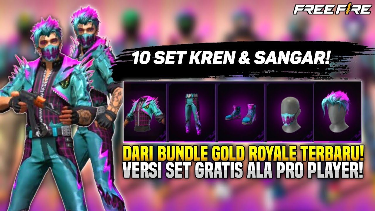 10 KOMBINASI SET FF KREN DAN SANGAR🔥 BUNDLE GOLD ROYALE TERBARU 2024 ...