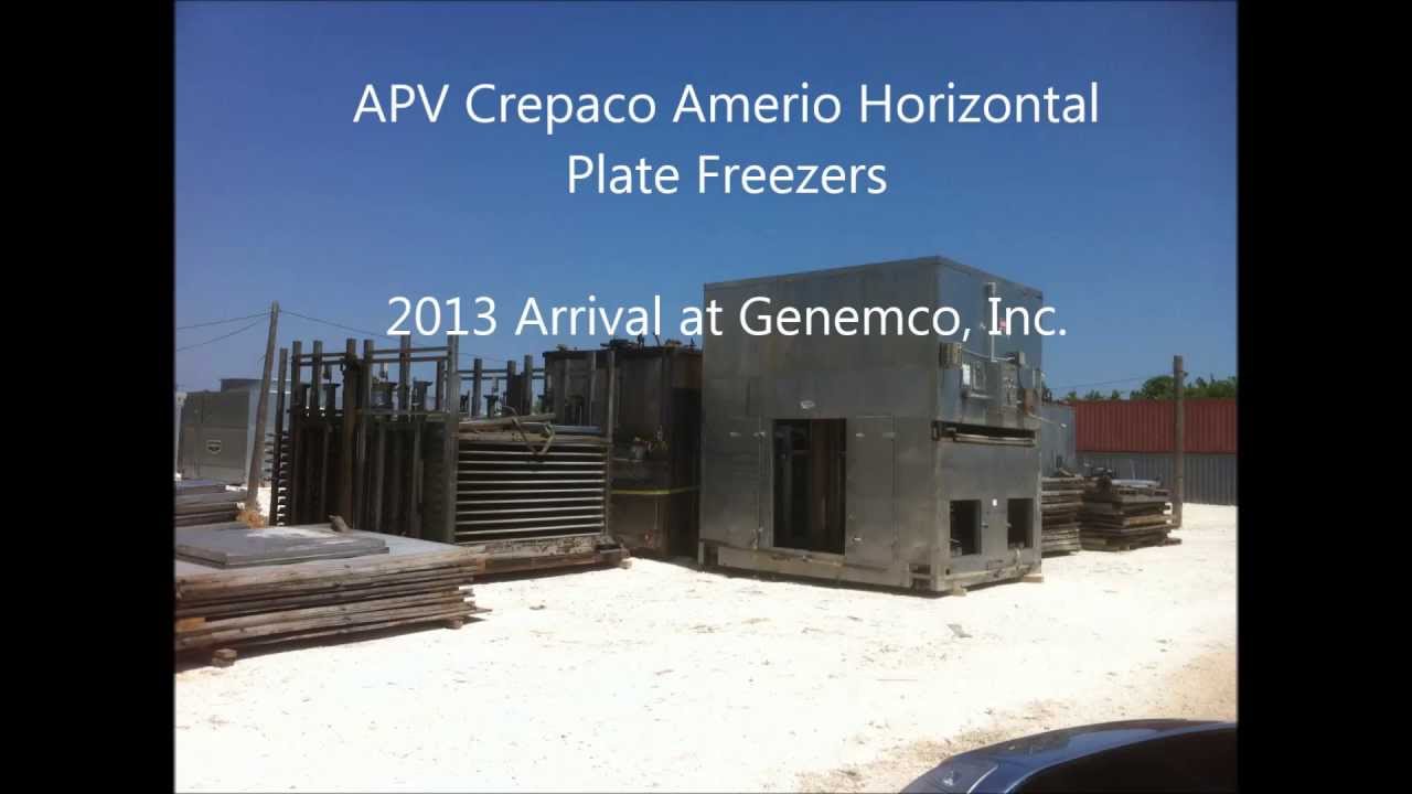 2013 Genemco Arrival: APV Amerio Plate Freezers - YouTube