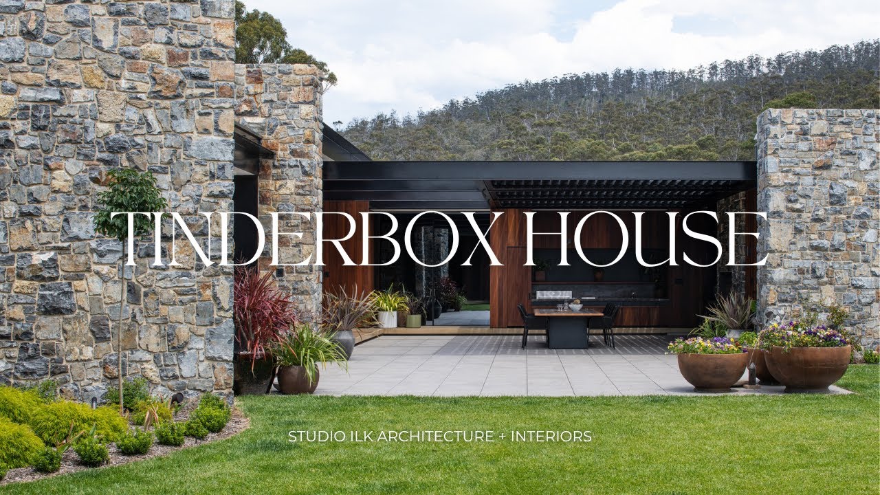 Tinderbox House, The Stone Walls Home Design With Beautiful Landscape ...