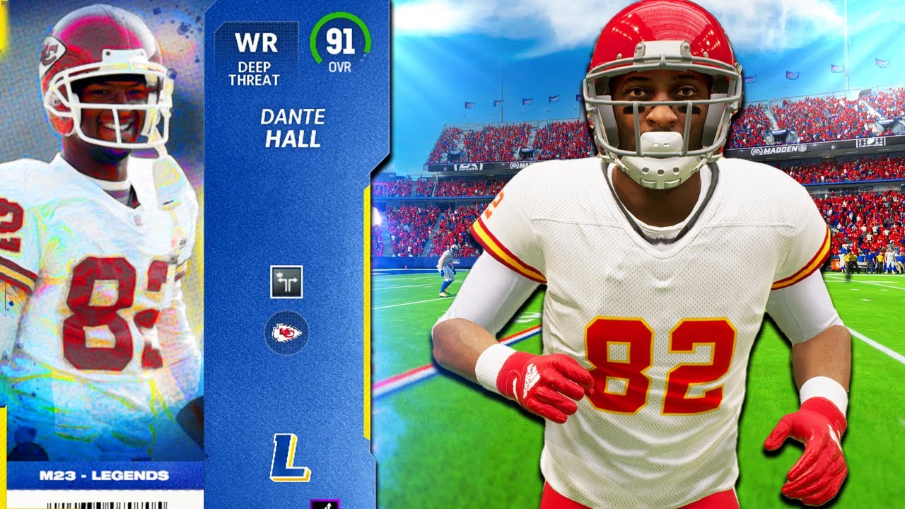 Using Dante Hall's New Legend Card! (93 Speed) - YouTube