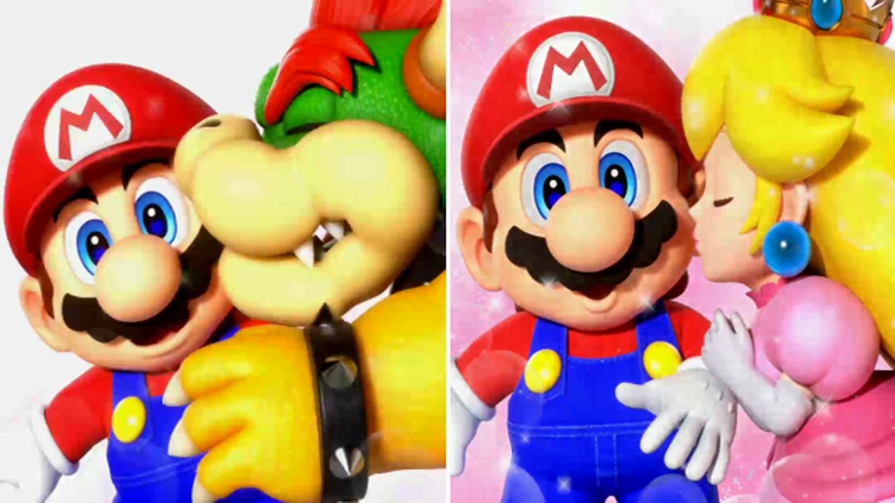 Super Mario RPG Remake - All Kiss Scenes (Wedding Minigame) - YouTube