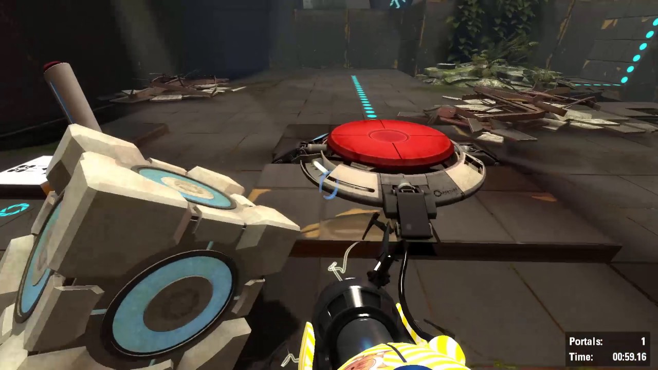 Portal 2 - Cube Momentum 1 Portal World Record - YouTube