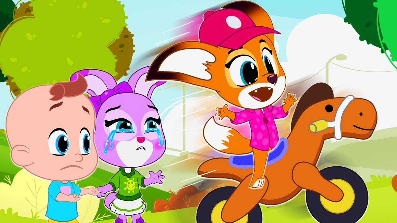 Baby Family Kids Cartoon 🦊🐰 Playtime at the Playground Pretend Play ...
