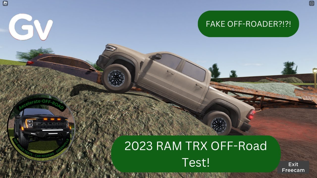 2022 RAM TRX OFF-Road Test! | Greenville, Roblox | Axcelerate - YouTube
