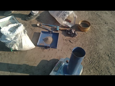 field density test by sand replacement method calculation - YouTube