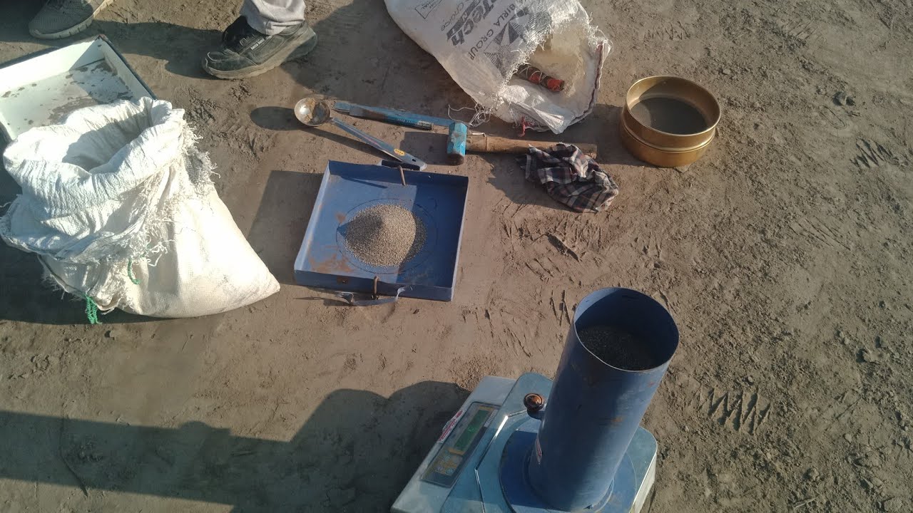 field density test by sand replacement method calculation - YouTube