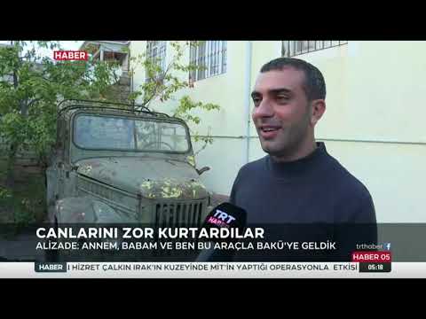 Alizade annem babam ve ben bu araçla bakü'ye geldik
