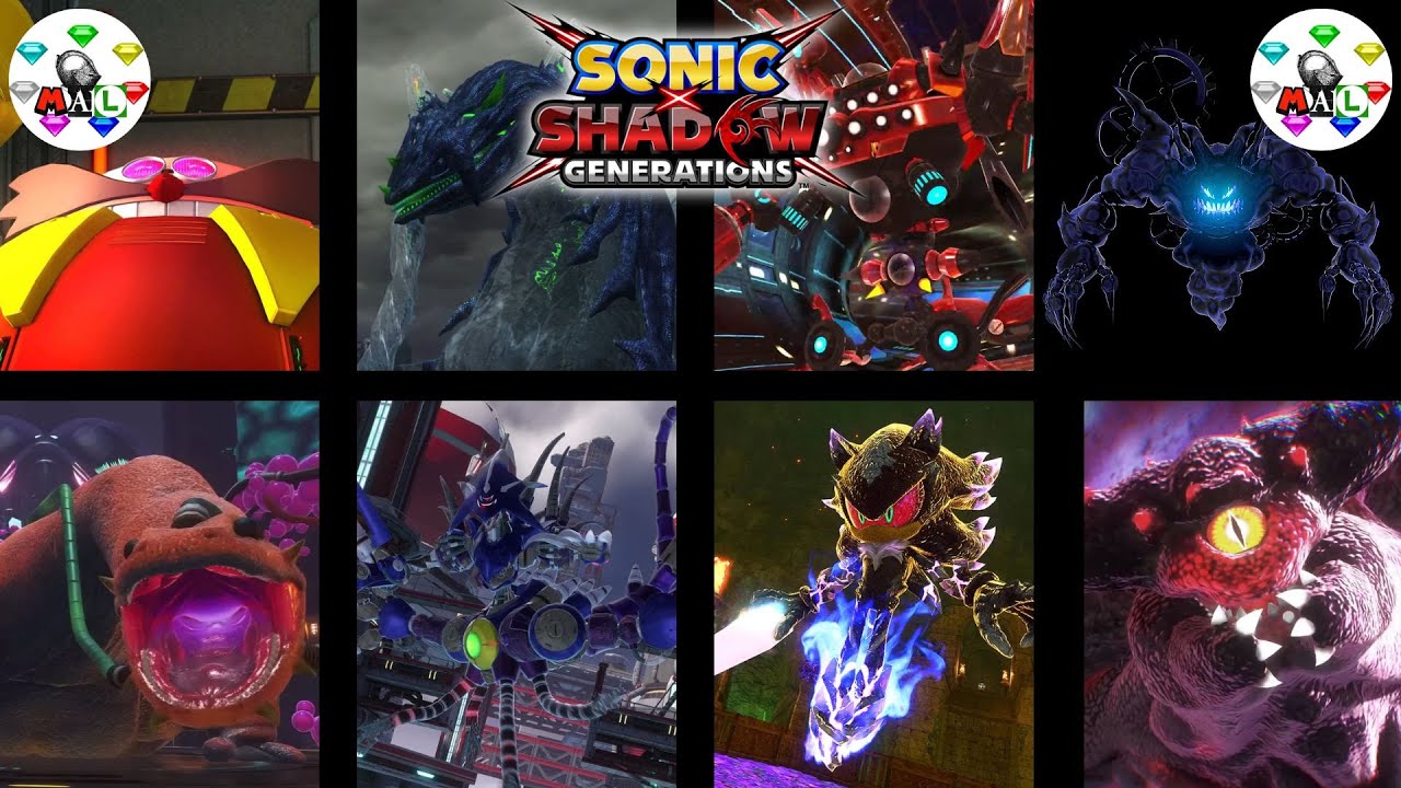 Sonic X Shadow Generations All Bosses - YouTube