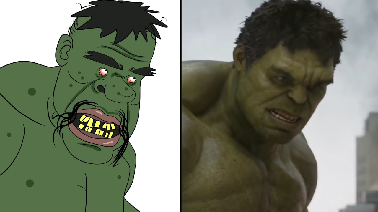 Funny Hulk Smash Drawing Meme | The Avengers - YouTube