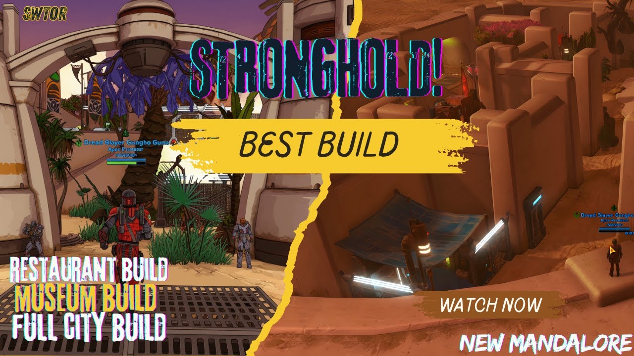 SWTOR 2025: Coolest Stronghold Build - City Within a Stronghold ...