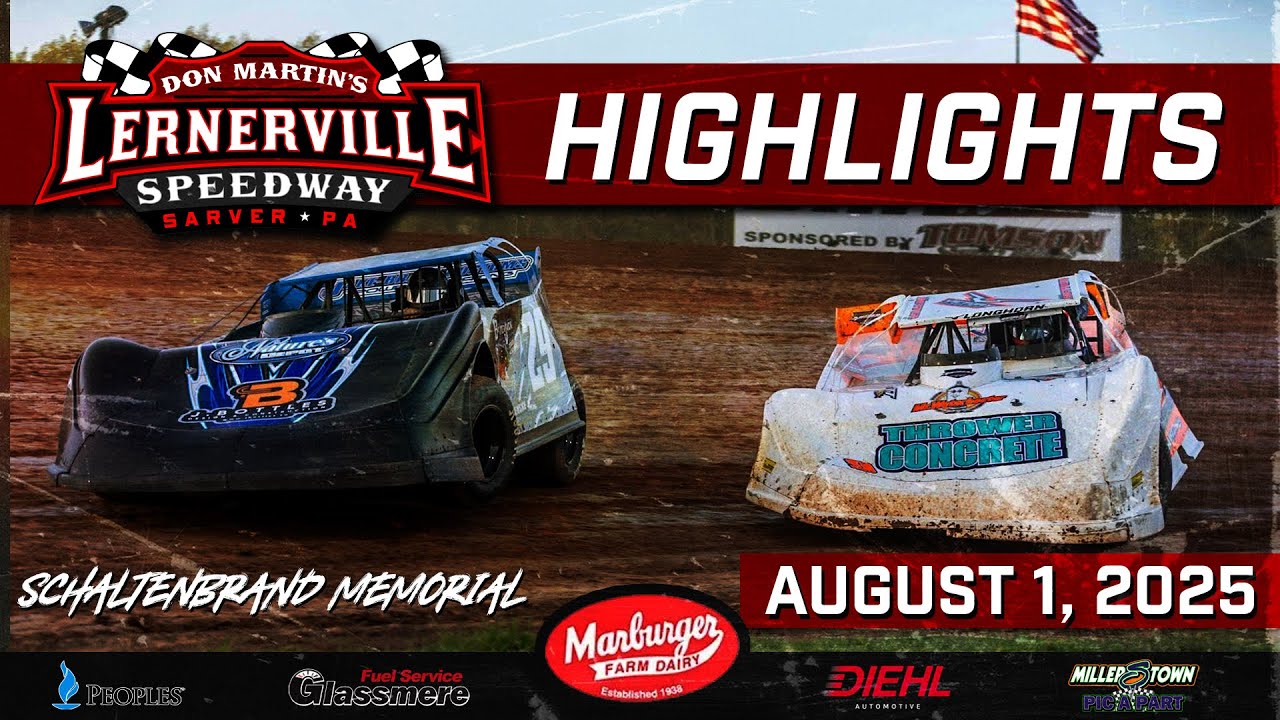 Lernerville Speedway // August 1, 2025 // Highlights - YouTube