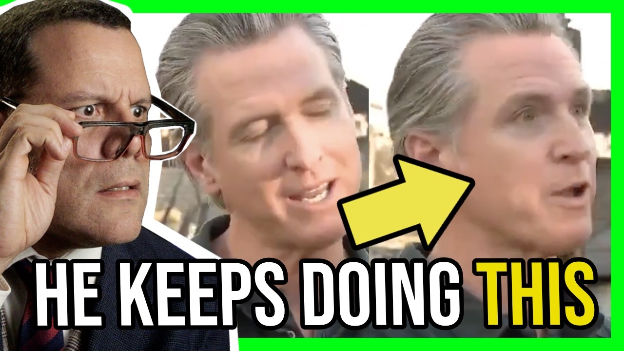 Newsom Displays Body Language of DELIGHT Talking About a TRAGEDY! - YouTube