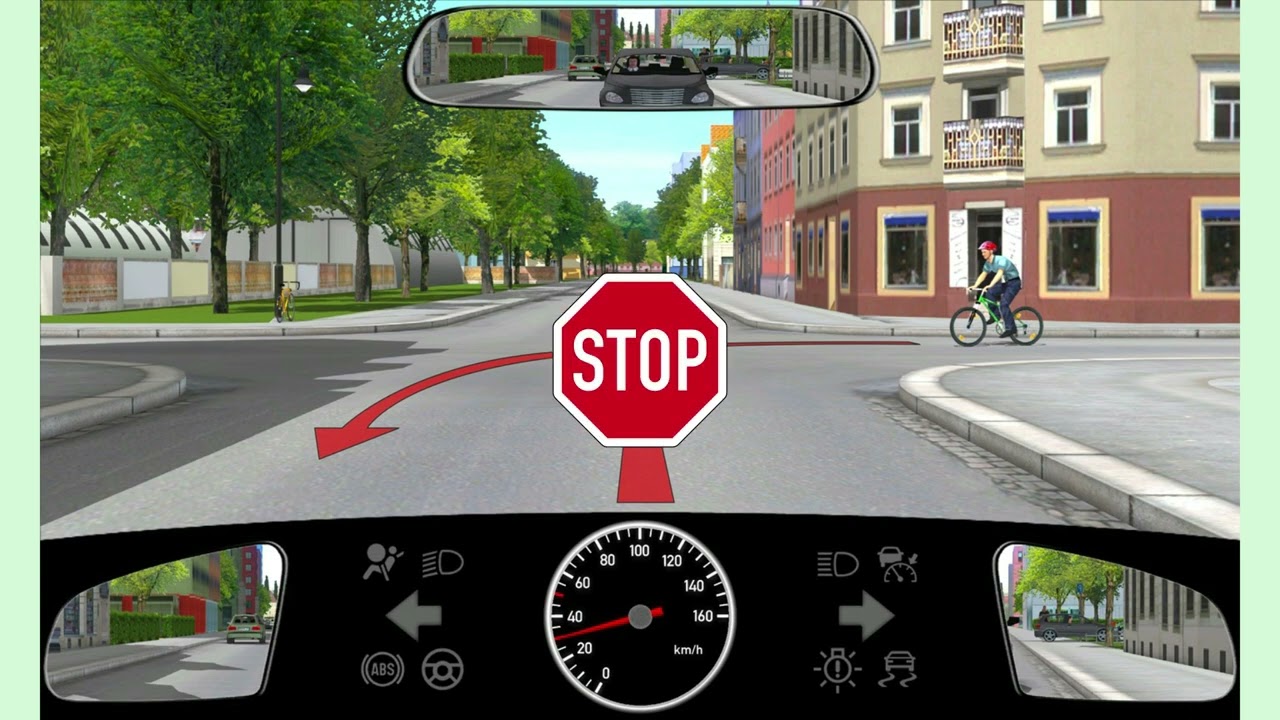 Driving Test Germany, Right before left explained in English: Right of ...