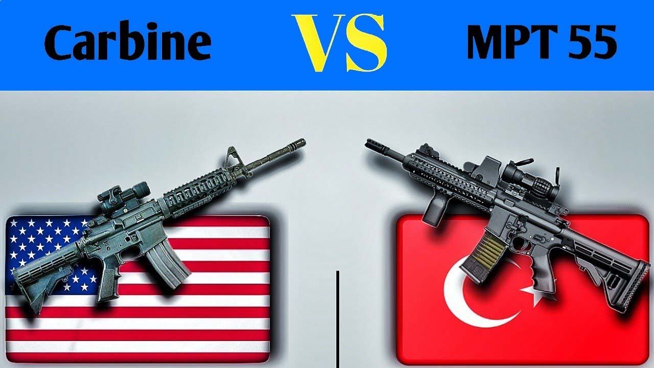 Turkish MPT-55 VS American M4 Carbine Assault Rifle in Complete ...