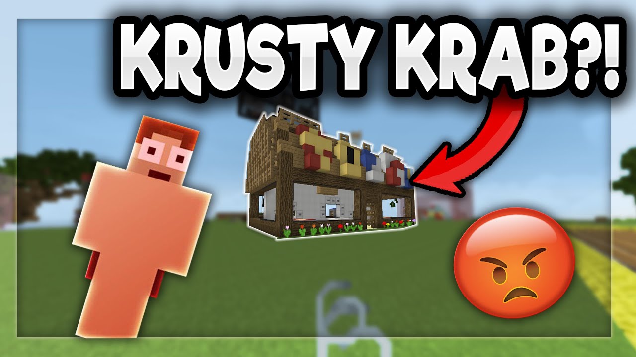 VISITING THE KRUSTY KRAB IN MINECRAFT... *(GONE WRONG)* | Stream ...