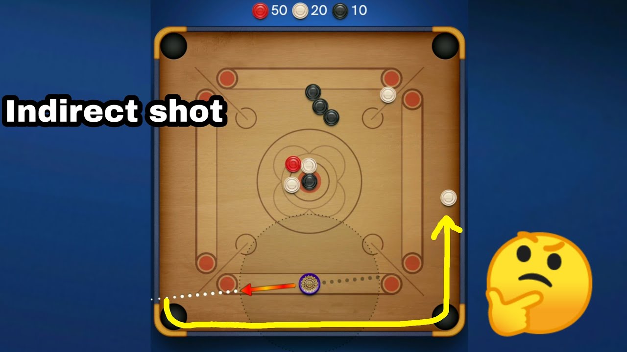 Magical best trick shot | Indirect Shots | Trick Shots | Carrom Disc ...