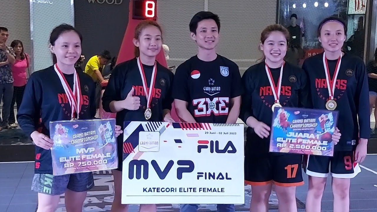 GRAND BATAM 3X3 2023 : FINAL : ELITE FEMALE : RAJAWALI BATAM VS NAMAS ...