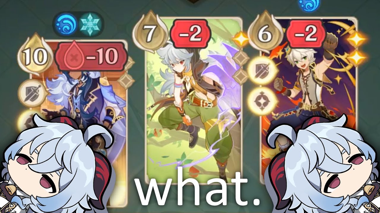 genshin tcg but i just spam frostflake arrows until i win - YouTube