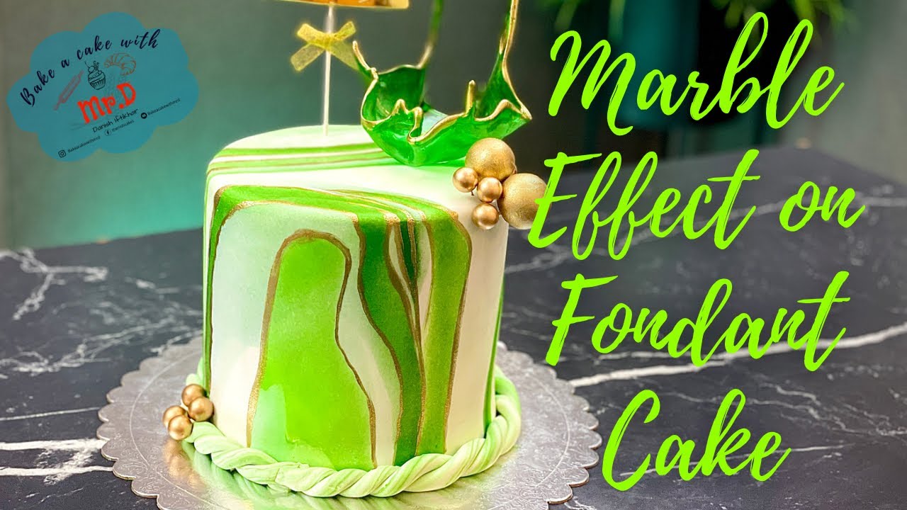 How To Make Marble Effect On Fondant cake | Beginners Tutorial - YouTube