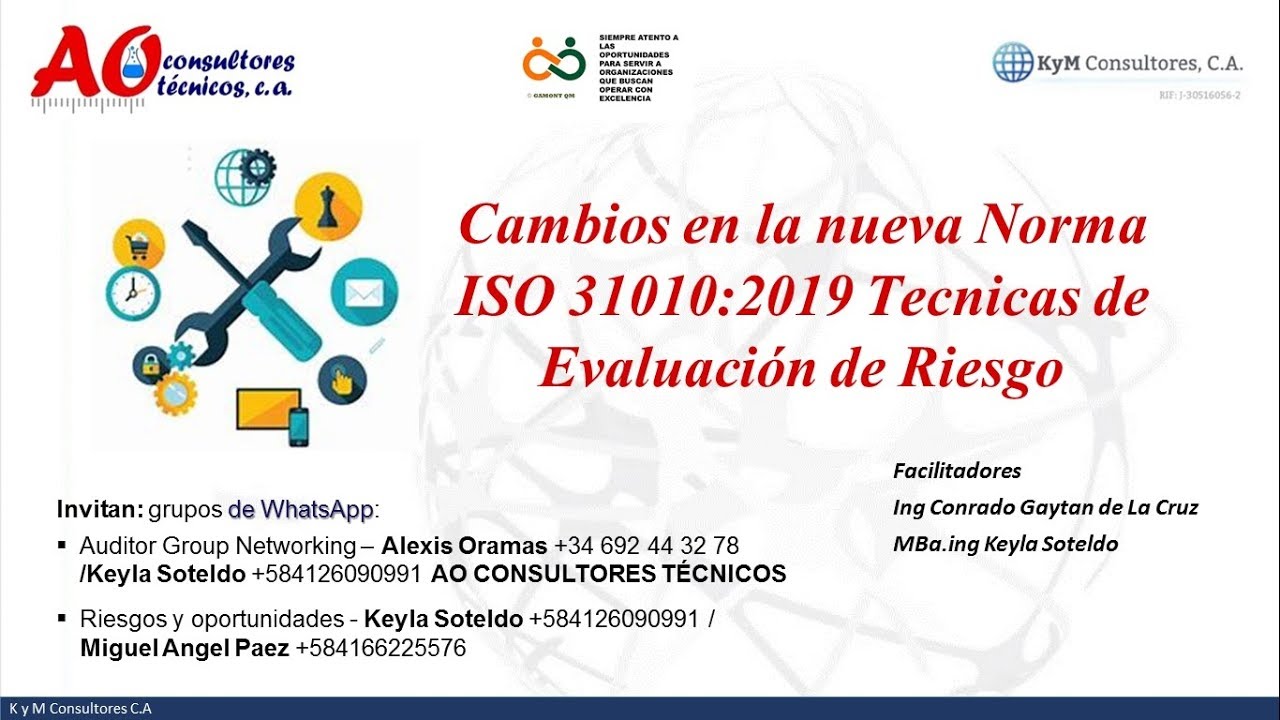 Cambios en la nueva Norma ISO 31010:2019, Técnicas de Evaluación de ...