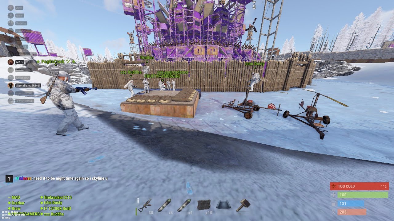 The toughest snow clan base in Rust - YouTube