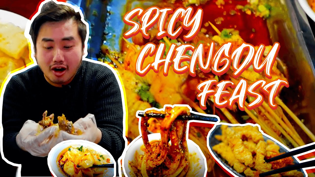 Crazy Chengdu Spicy Sichuan Chinese Food I EAT A RABBIT'S HEAD - YouTube