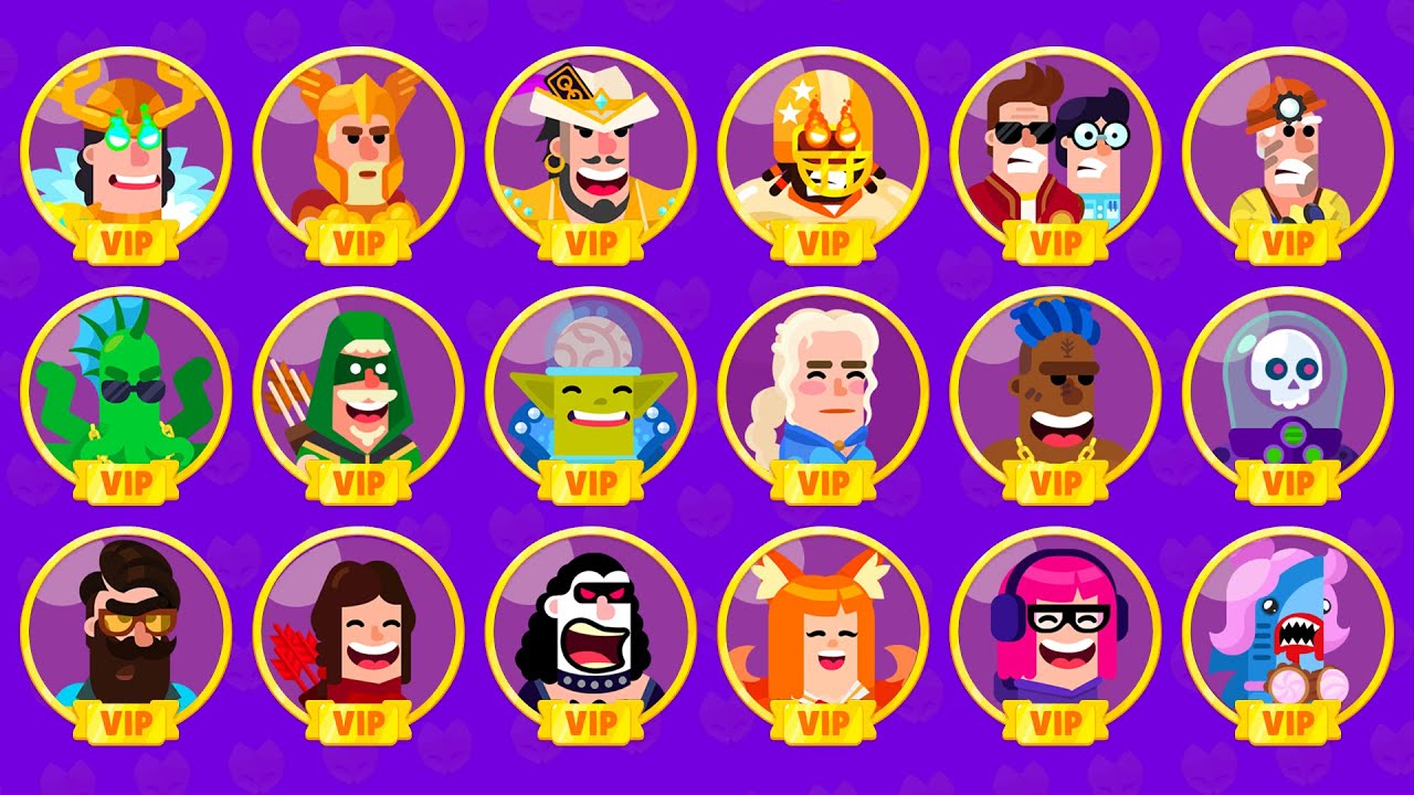 Bowmasters All VIP Characters Gameplay - YouTube