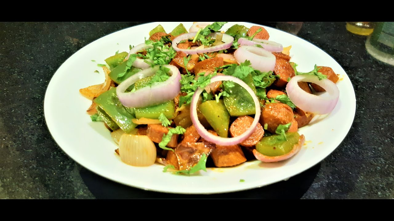 5min Chicken Sausage Starter | Non veg Lovers | Fried Chicken Franks ...