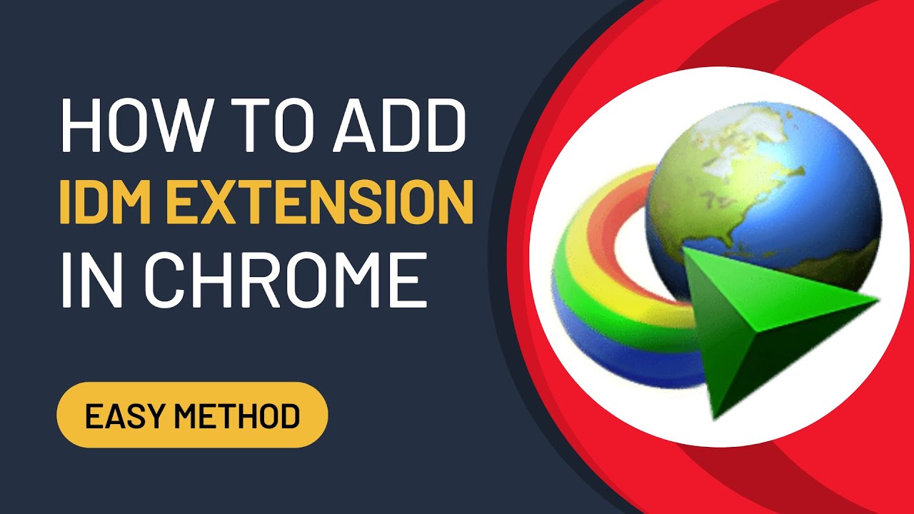 How To Add IDM Extension To Google Chrome Browser - YouTube