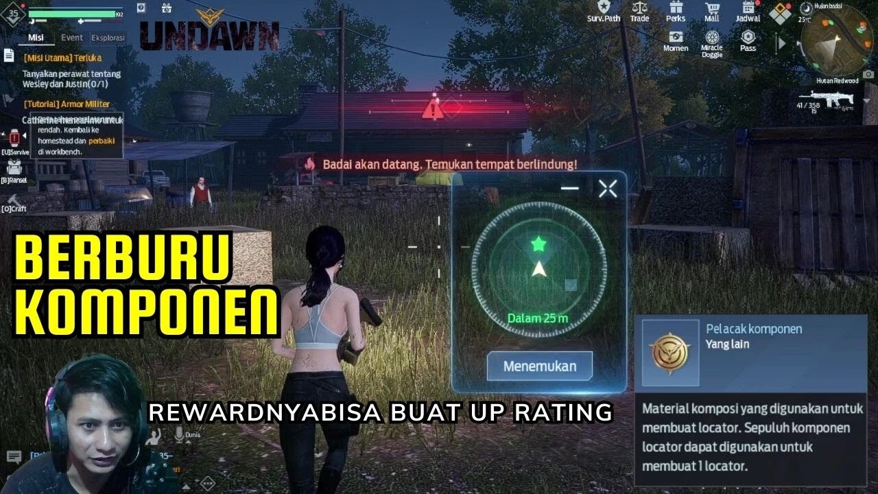 Garena UNDAWN guide berburu komponen daily reward - YouTube