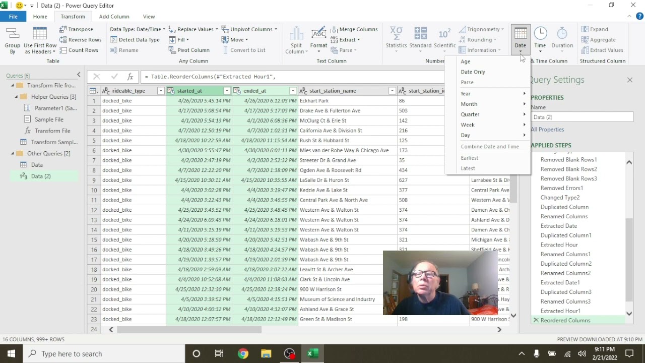 Analyzing the Cyclistic Bike Data with Excel (part 1) - YouTube