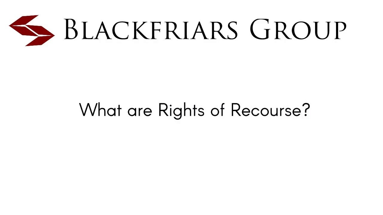 What are Rights of Recourse? - YouTube