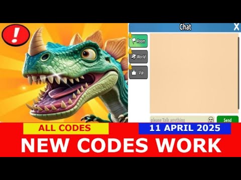 *NEW CODES* Dinosaur evolution ROBLOX | ALL CODES | APRIL 11, 2025 ...