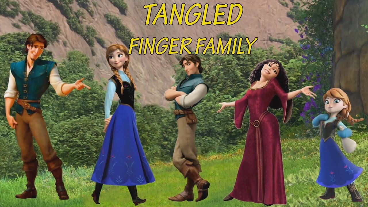 Tangled Finger Family | Cartoon Nursery Rhymes & Songs For Children ...