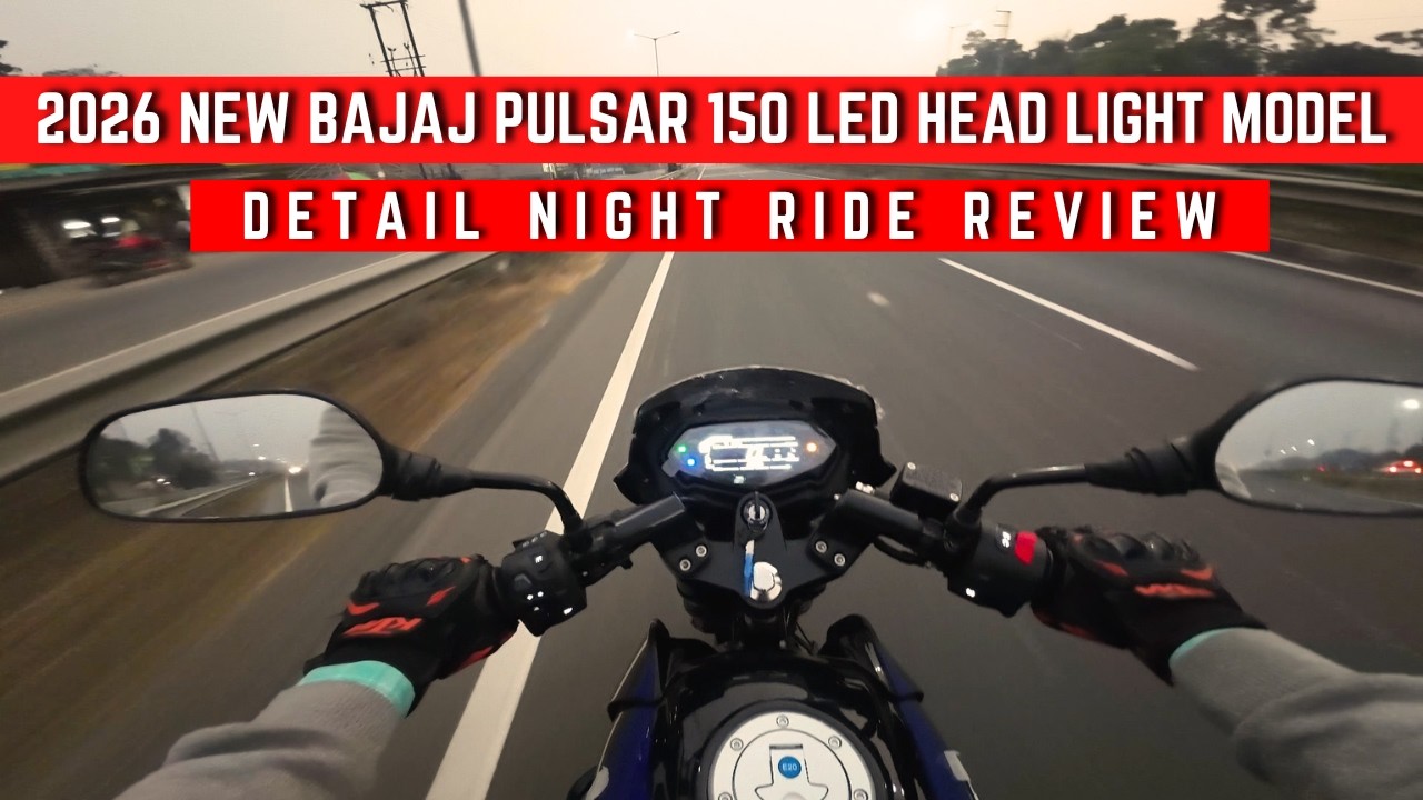2026 New Bajaj Pulsar 150 LED Head Light Night Ride Review | Better ...