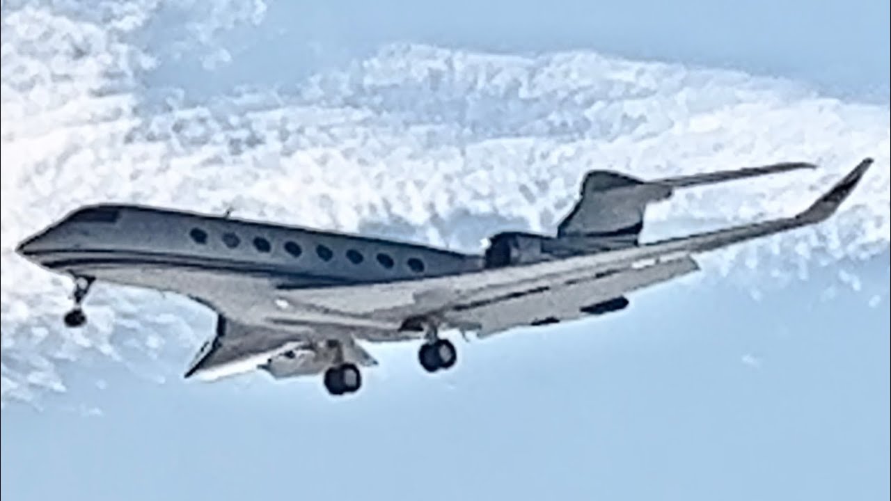 *RARE!!!* Gulfstream G650 Landing In Idaho Falls [N650RG] - YouTube