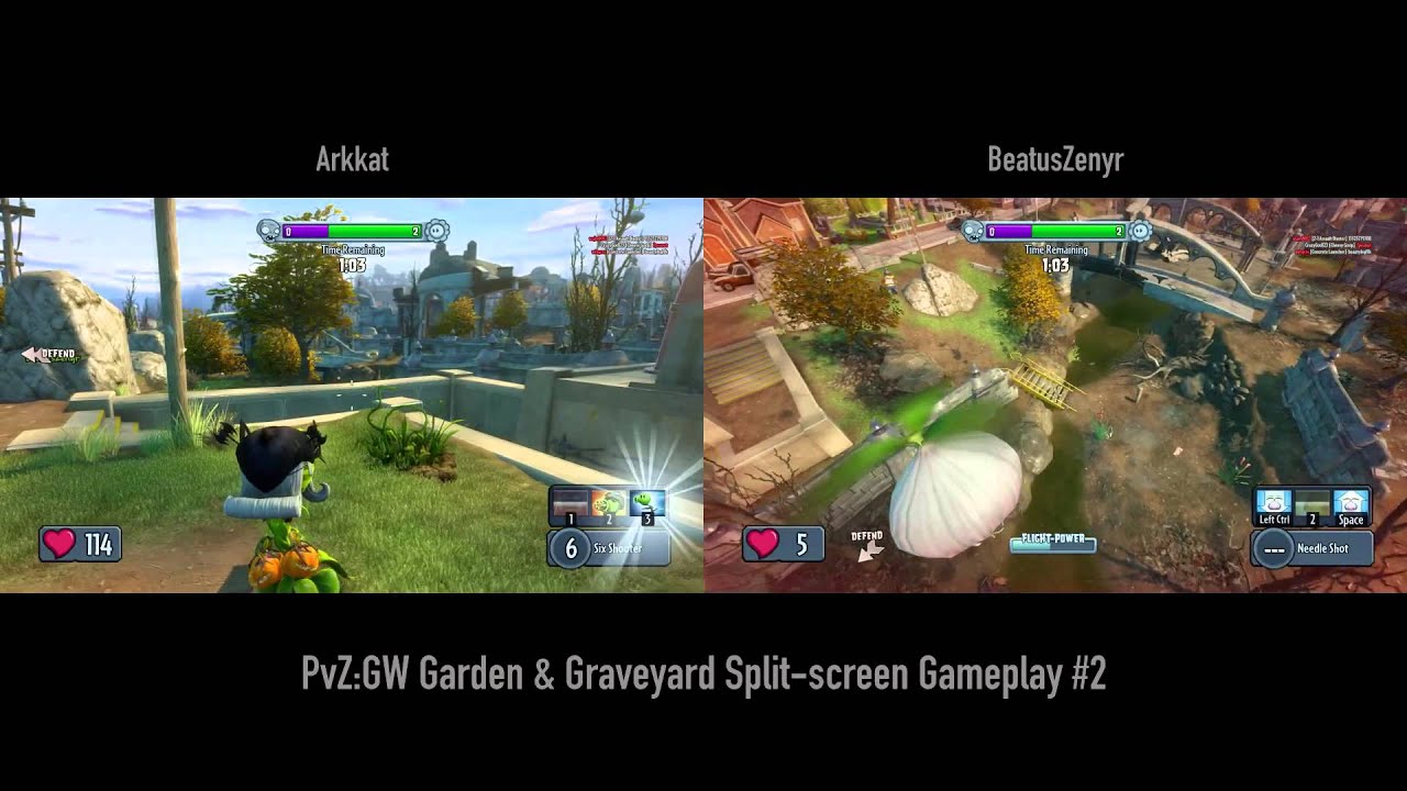 PvZ:GW #027 G&G Split Screen Gameplay #2 - YouTube