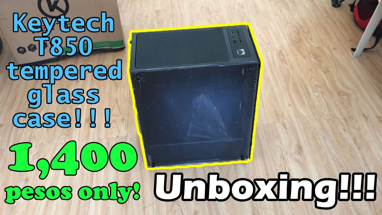 keytech T850 tempered glass unboxing from shopee / ttrend - YouTube