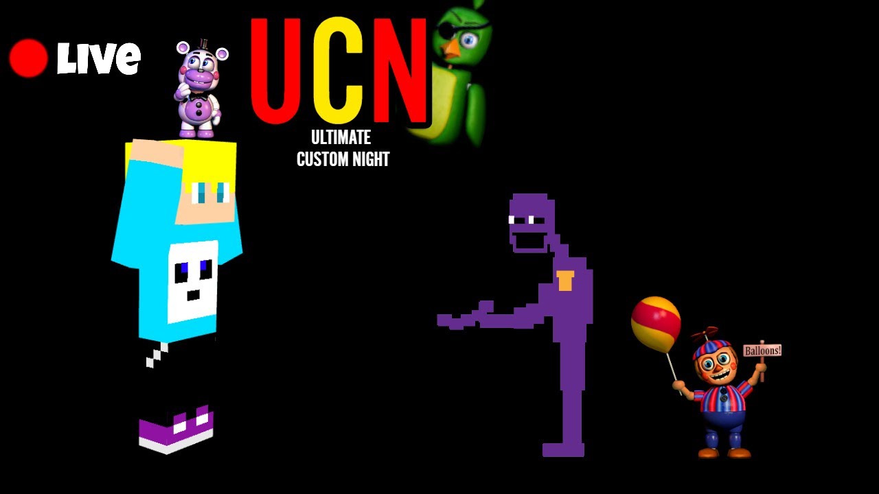 SE ASSUTANDO COM FNAF UCN-LIVE - YouTube