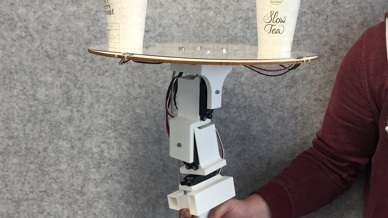 Mechatronics project 2016-2017 Self-Leveling Serving Tray - YouTube