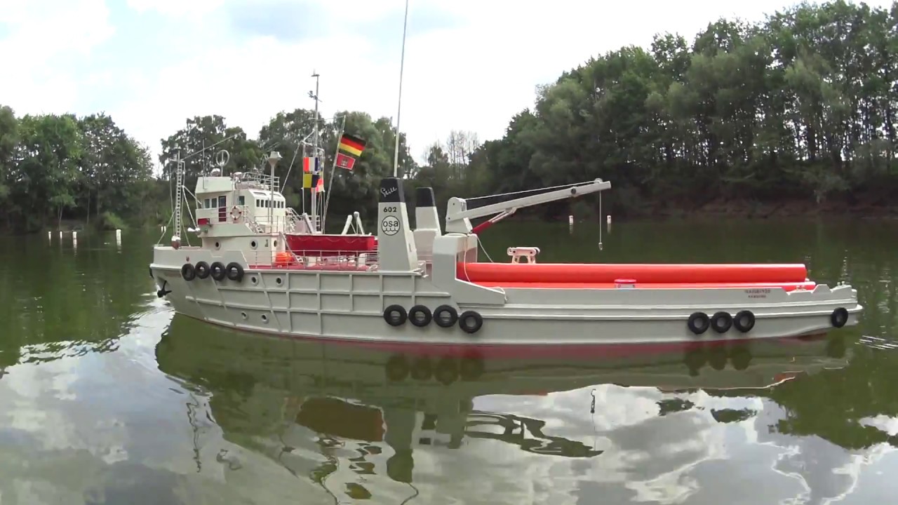 RC Bohrinselversorger Wassertor (keine Rembertiturm) viedeo1 Onboard ...